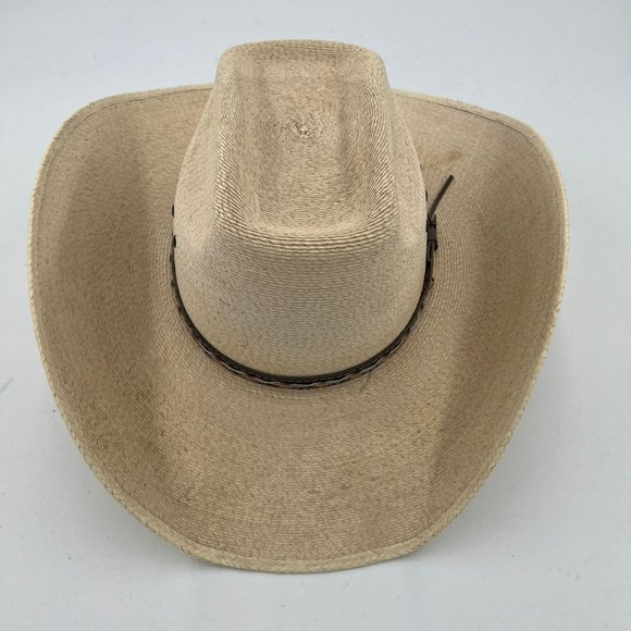 Stetson | Accessories | Stetson Square Straw Cowboy Hat 7 4 | Poshmark